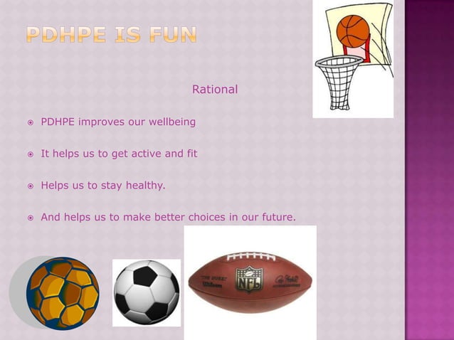 Personal development, health and physical education power point | PPT