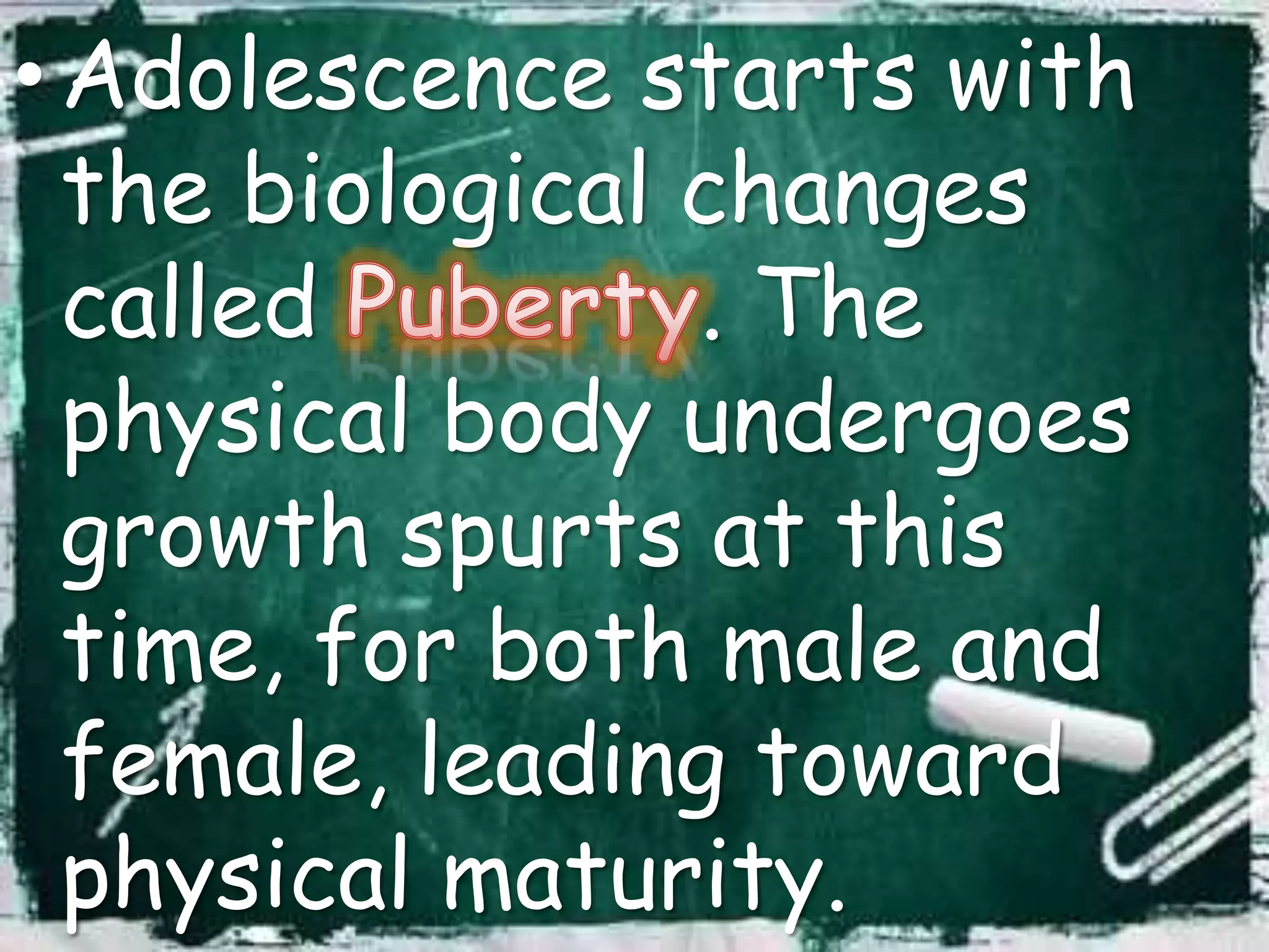 Personal development in adolescence | PPTX