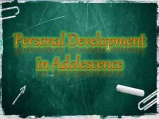 Personal development in adolescence | PPTX