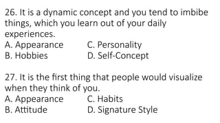 PERSONAL DEVELOPMENT MODULE 1 AND MODULE 2 QUARTER 1 | PPTX