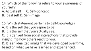 PERSONAL DEVELOPMENT MODULE 1 AND MODULE 2 QUARTER 1 | PPTX