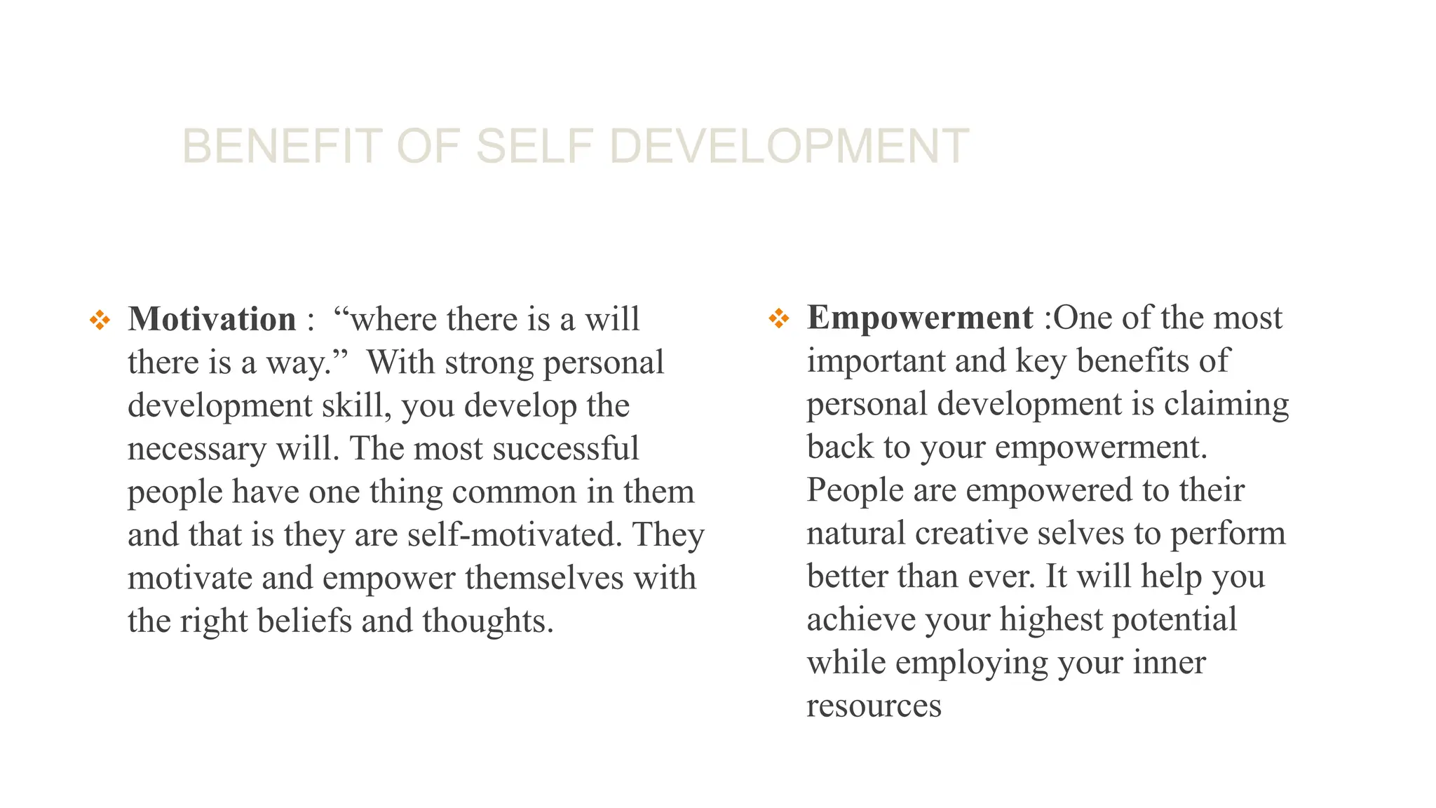 a personal development plan presentation | PPT