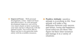 a personal development plan presentation | PPT