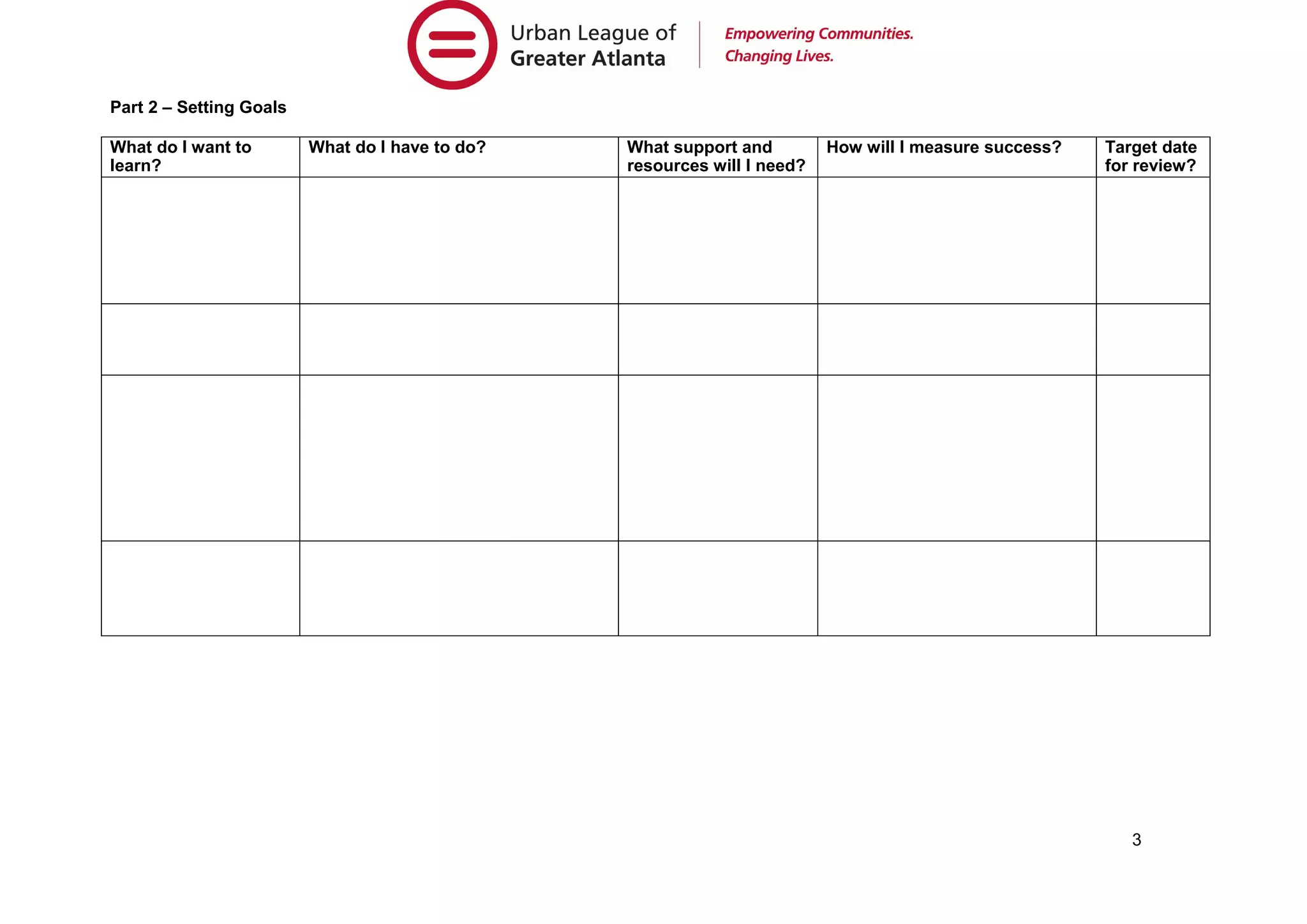 Personal development plan form | PDF