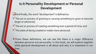 PERSONAL DEVELOPMENT ppt 2024.pptx | Science