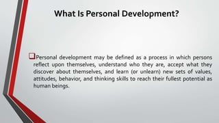 PERSONAL DEVELOPMENT ppt 2024.pptx | Science