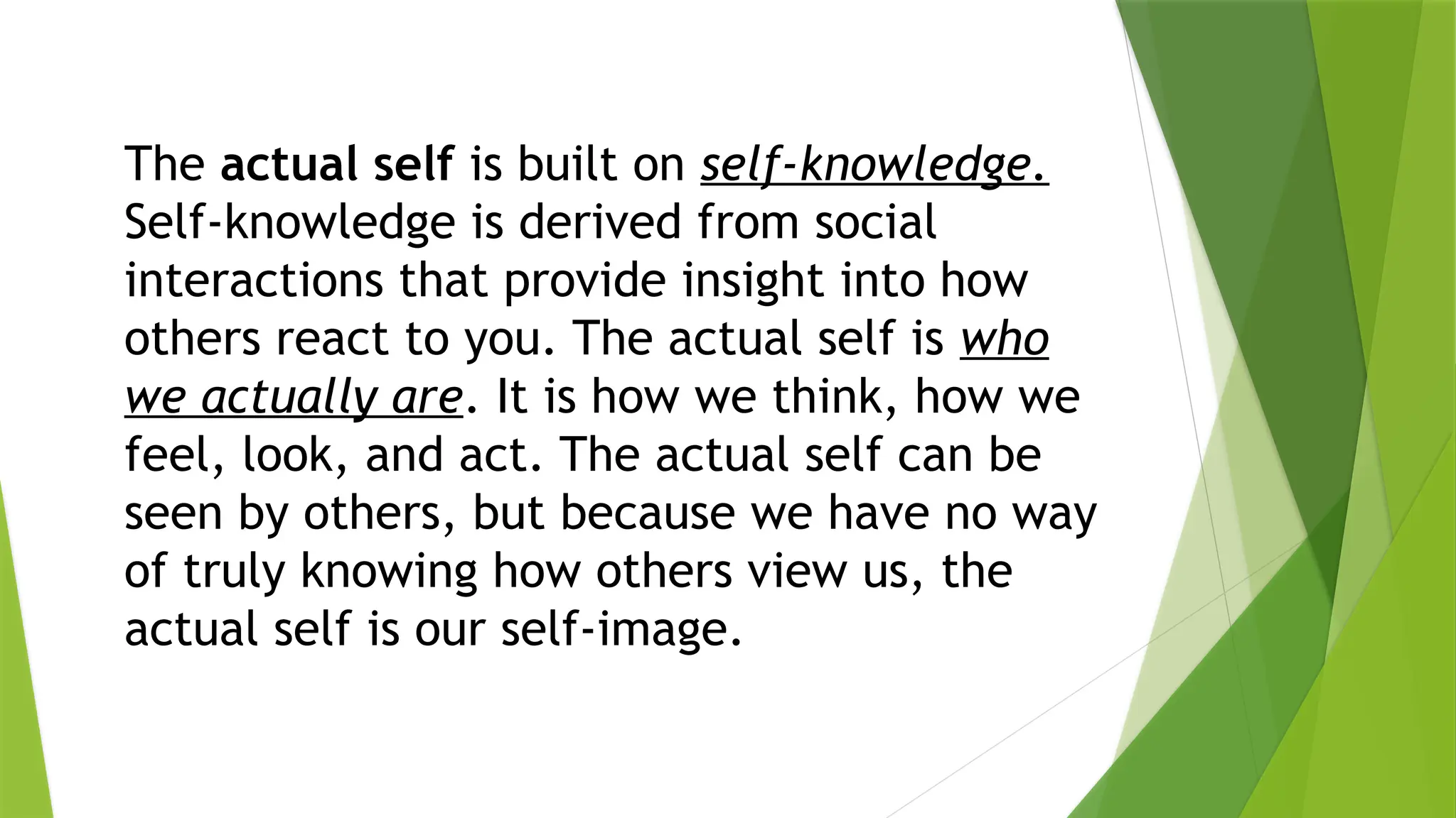 Personal Development_Lesson 1: Knowing Oneself | PPTX