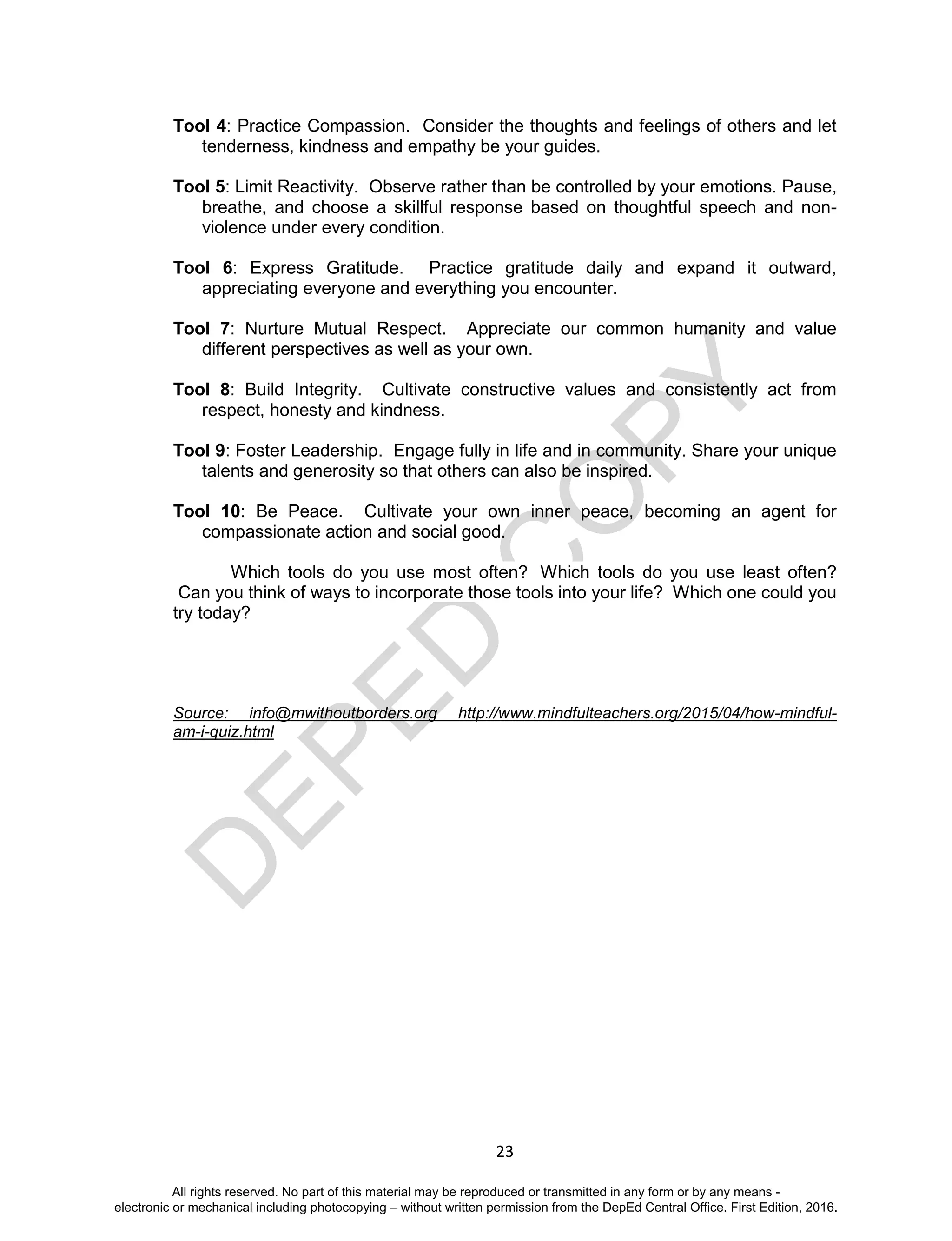 Personal Development (Reader) | PDF