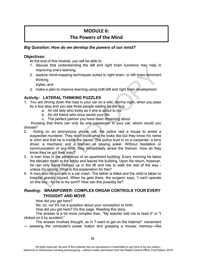 Personal Development (Reader) | PDF