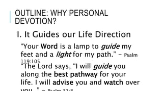 Personal devotions | PPT