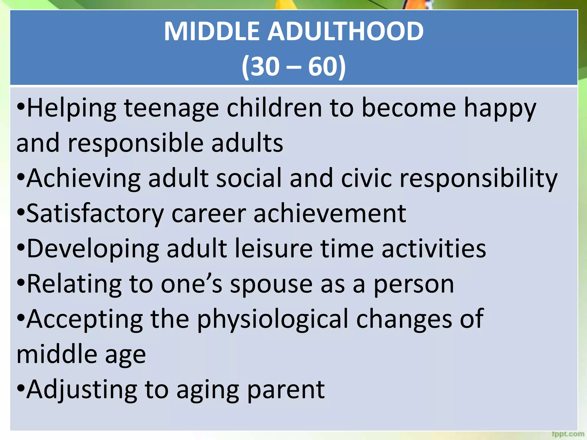 Personal development: human developmental stages | PPTX