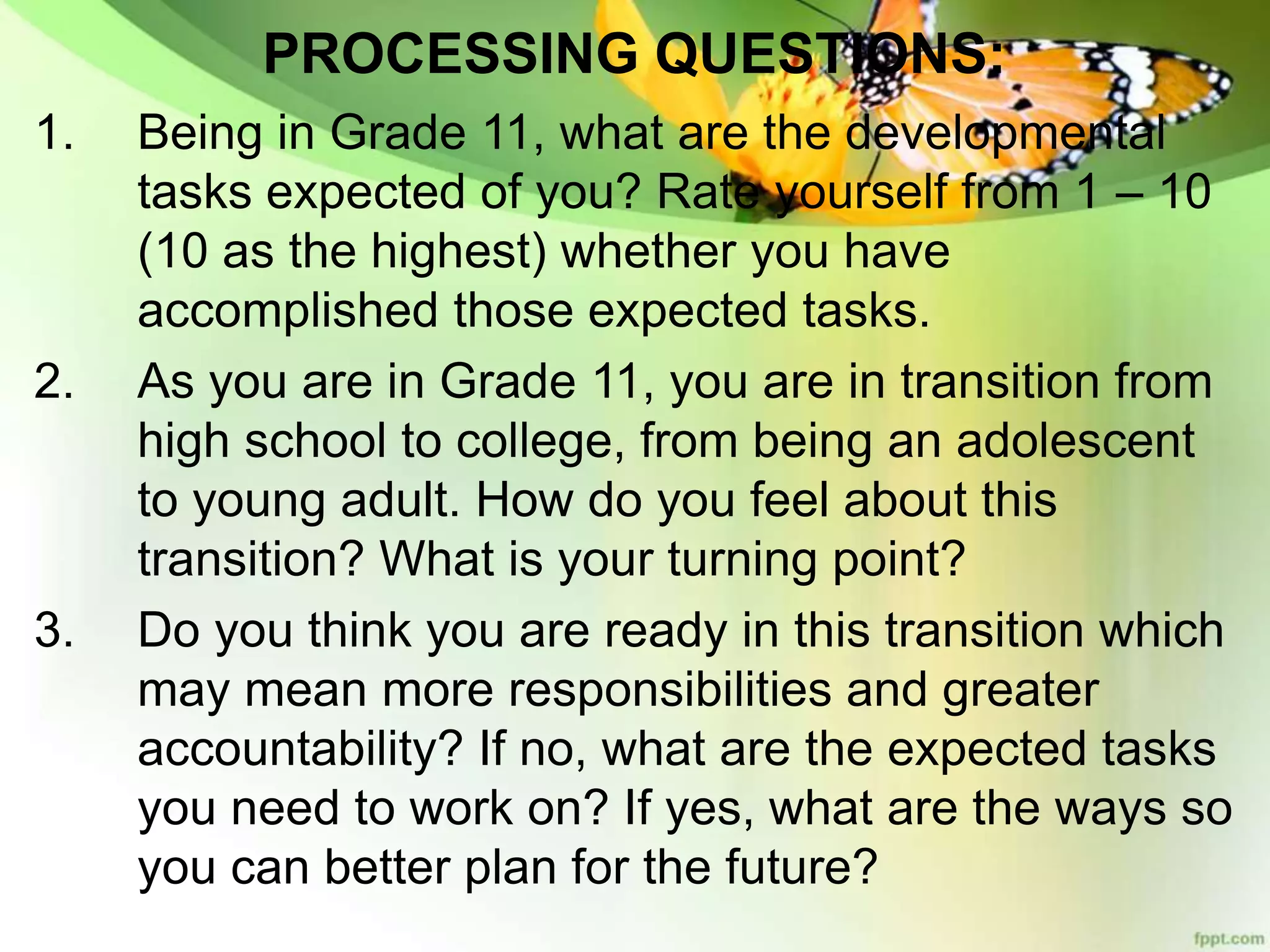 Personal development: human developmental stages | PPTX