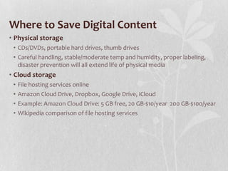 Personal digital archiving | PPTX
