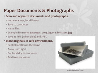 Personal digital archiving | PPTX