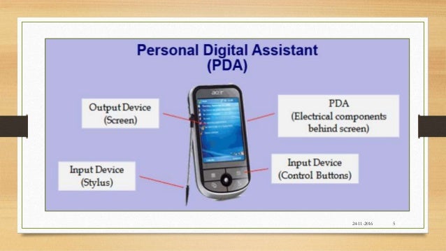 Personal digital assistants