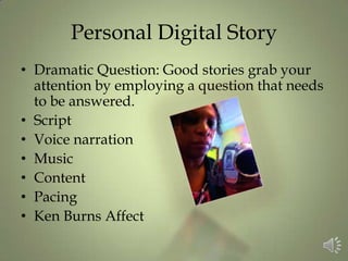 Personal digital story assignment | PPTX