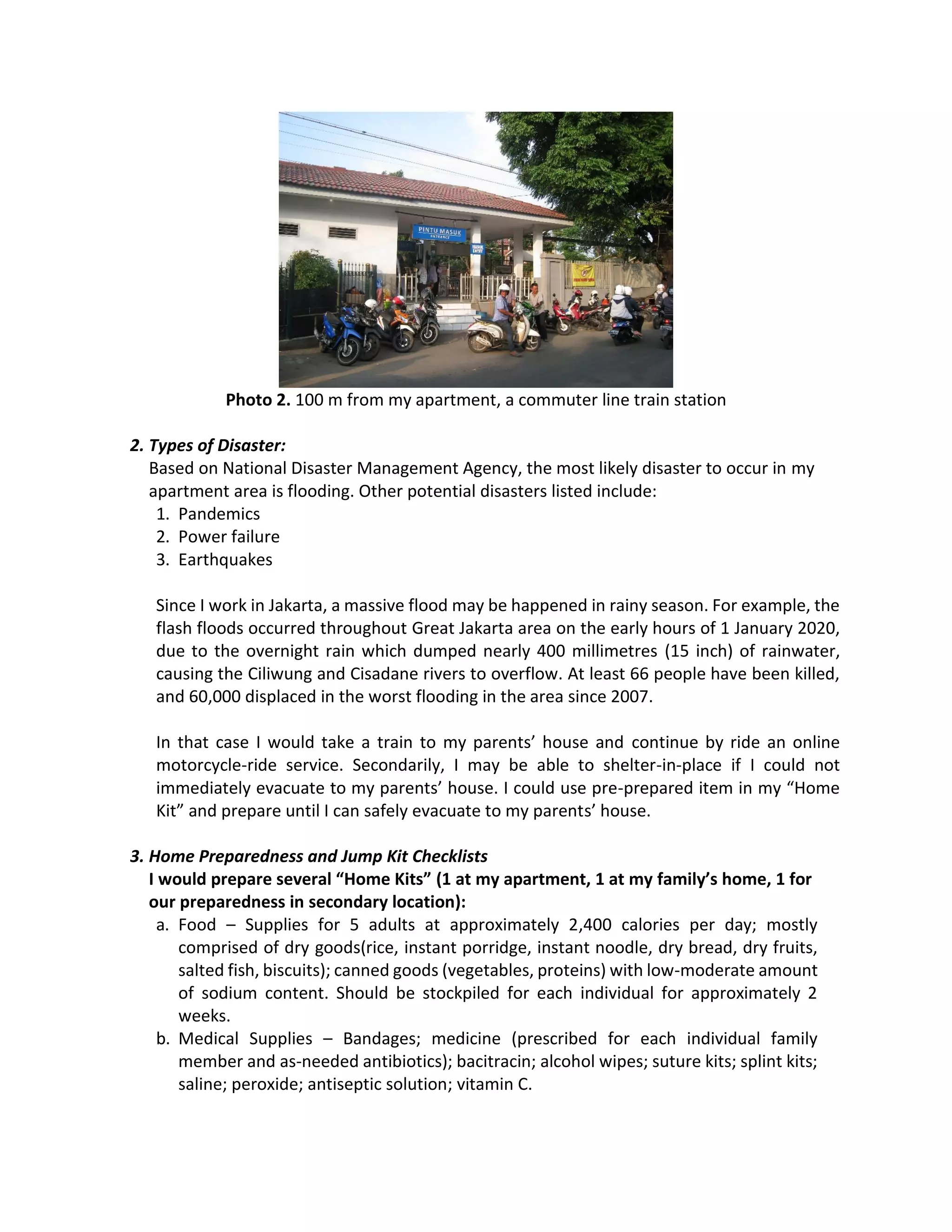 Personal Disaster Plan - Afriana MP | PDF | First Aid | Injuries