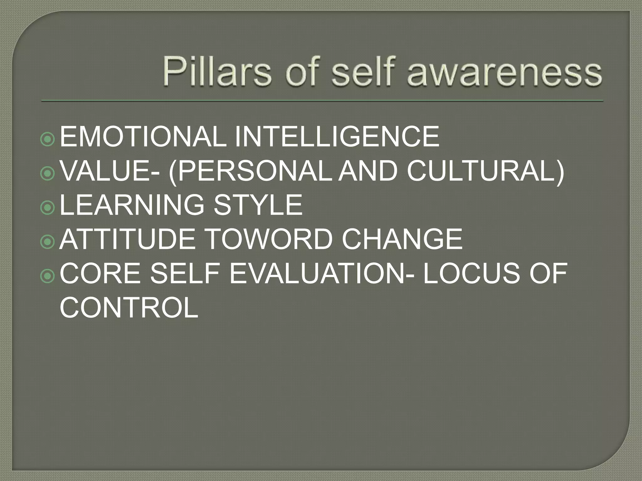 Self awareness and emotional intelligence | PPTX