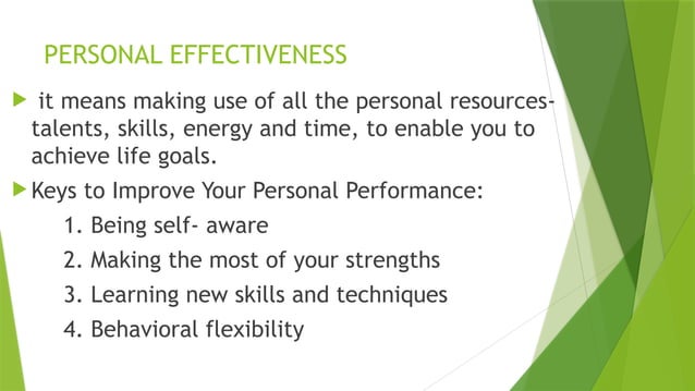 personal effectiveness PowerPoint presentation | PPTX