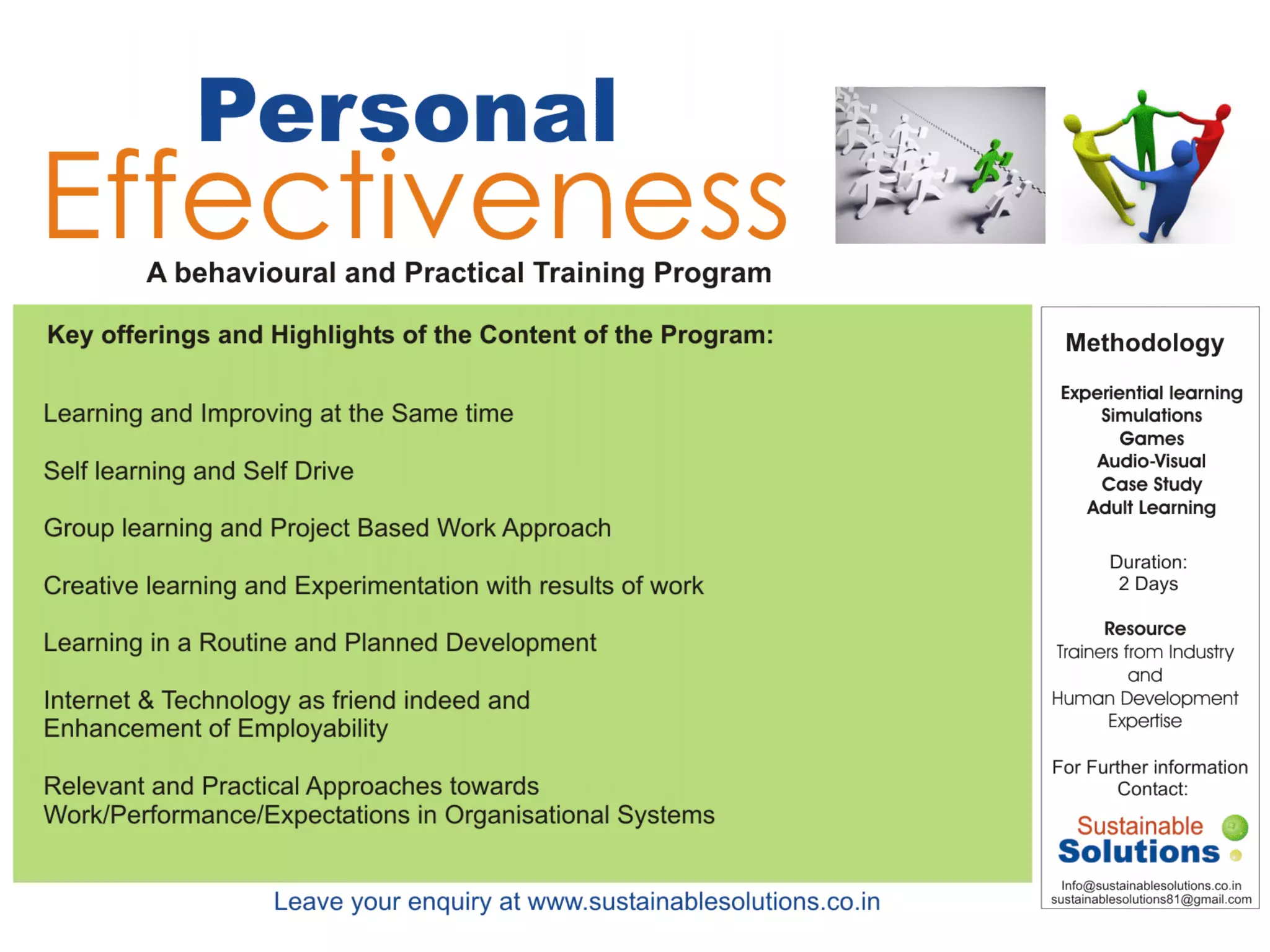 Personal effectiveness brochure | PPT