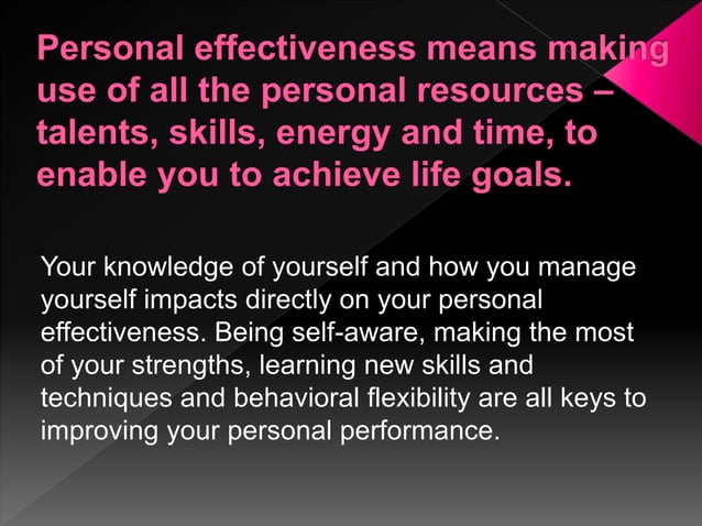 Personal effectiveness(per dev) | PPTX