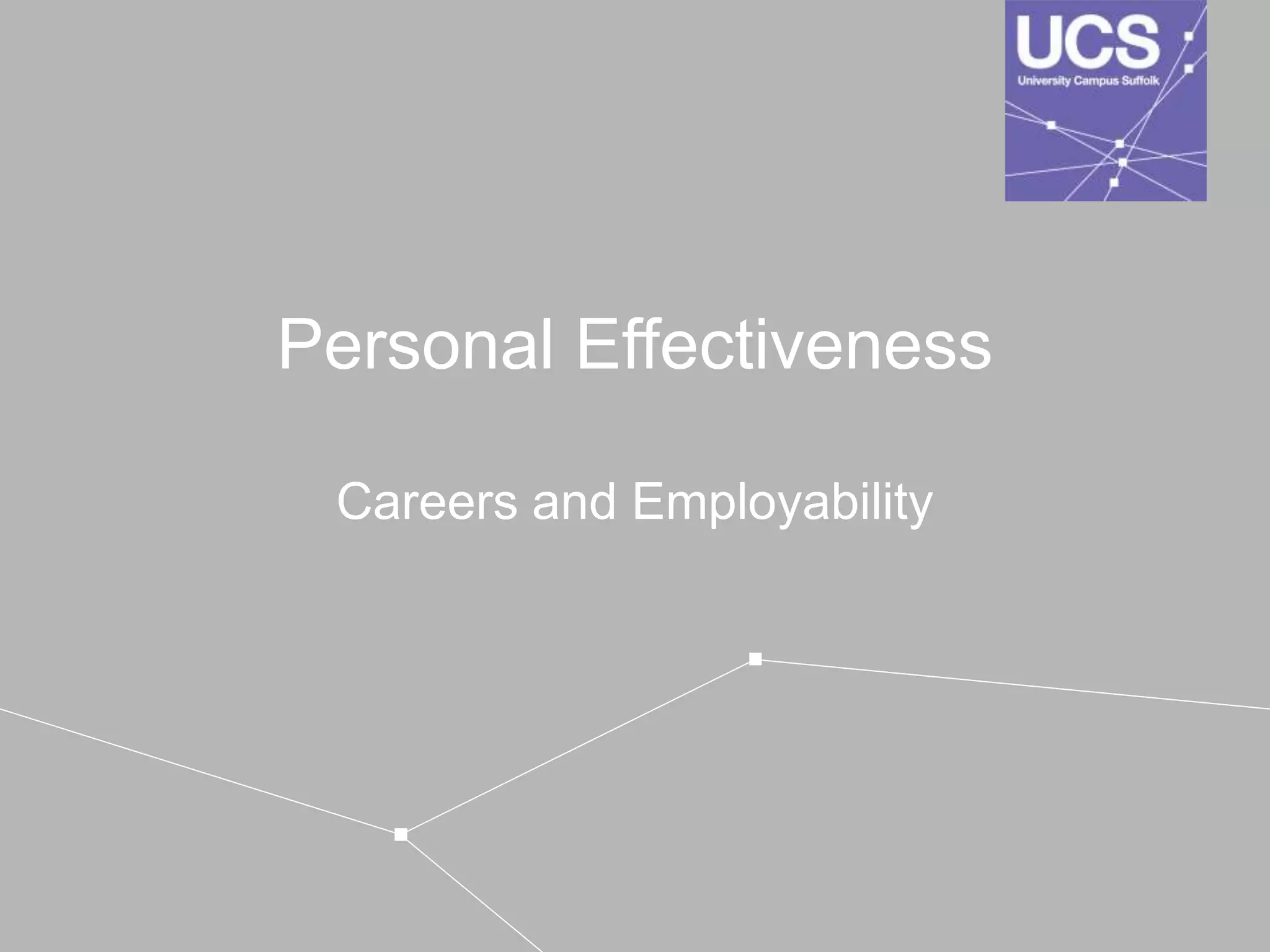 Personal effectiveness presentation | PPTX