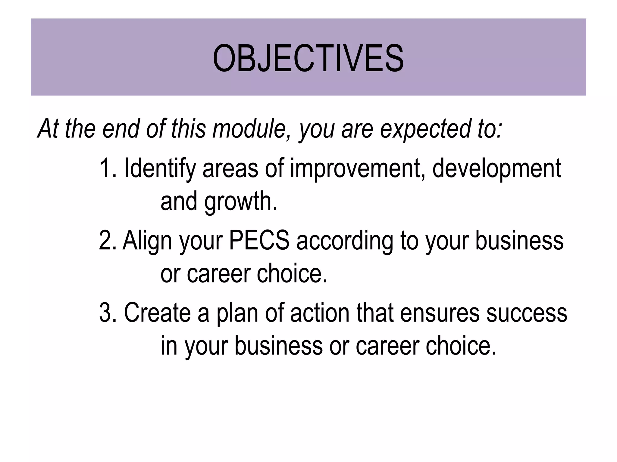 Personal entrepreneurial competencies (pecs) | PPTX