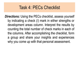Personal entrepreneurial competencies (pecs) | PPTX