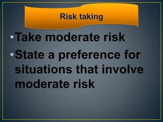 Personal entrepreneurial competencies (pe cs) | PPTX