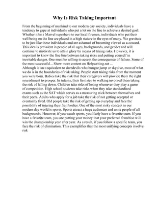 Personal Essay Examples High School | PDF