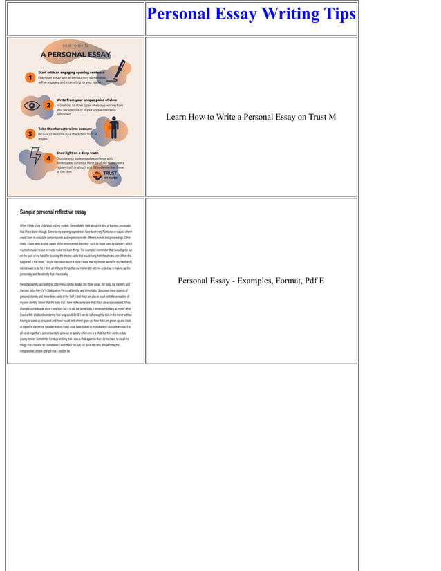 Personal Essay Writing Tips | PDF