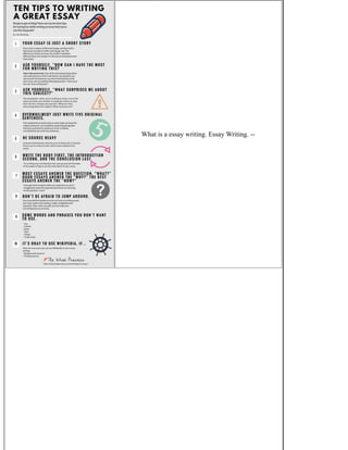 Personal Essay Writing Tips | PDF