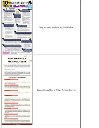 Personal Essay Writing Tips | PDF