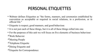 Mastering Personal Etiquette: A Comprehensive Guide to Polished Social ...