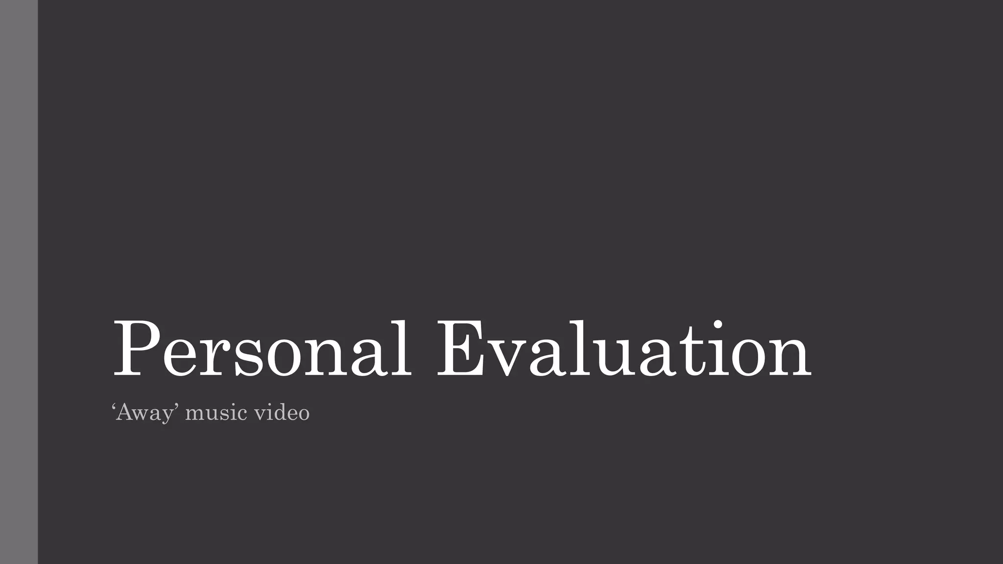 Personal evaluation | PPT