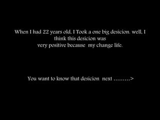 Personal experience | PPTX