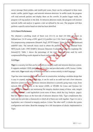 Intrusion Detection System Project Report | PDF