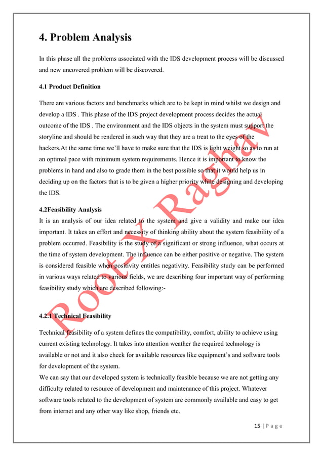 Intrusion Detection System Project Report | PDF