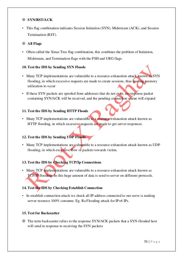 Intrusion Detection System Project Report
