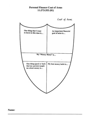 Personal finance class #1 handouts | PDF