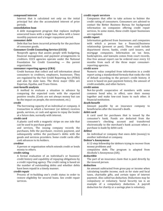 Personal finance glossary | PDF | Credit Cards | Personal Debt