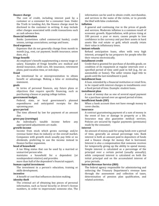 Personal finance glossary | PDF