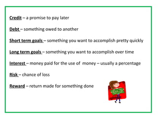 Personal finance vocabulary | PPT | Personal Finance