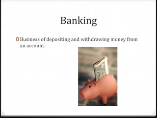 Personal finance vocabulary | PPT