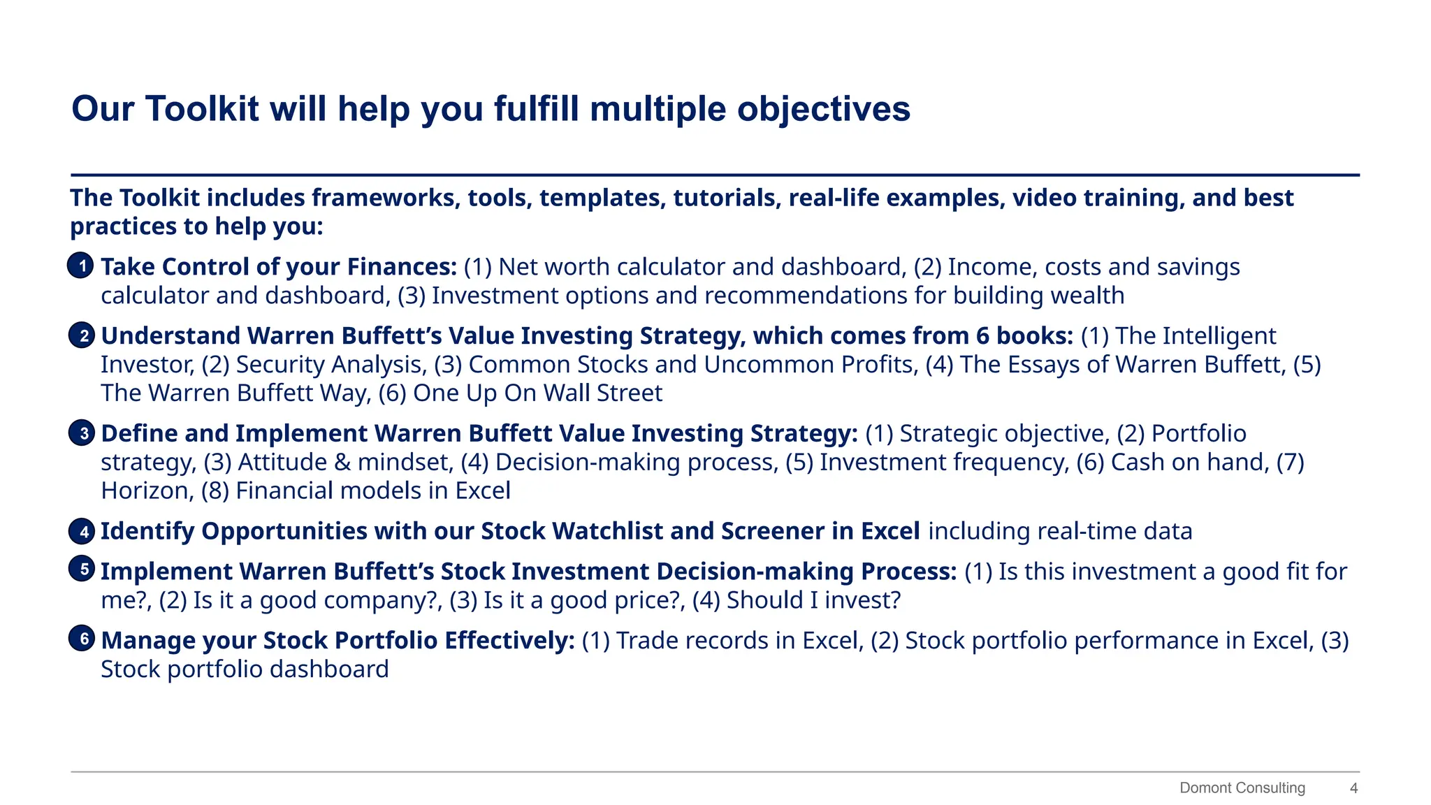 Personal Finance & Warren Buffett Investing Strategy Toolkit | PPTX