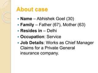 Personal financial case study of abhishek goel | PPTX