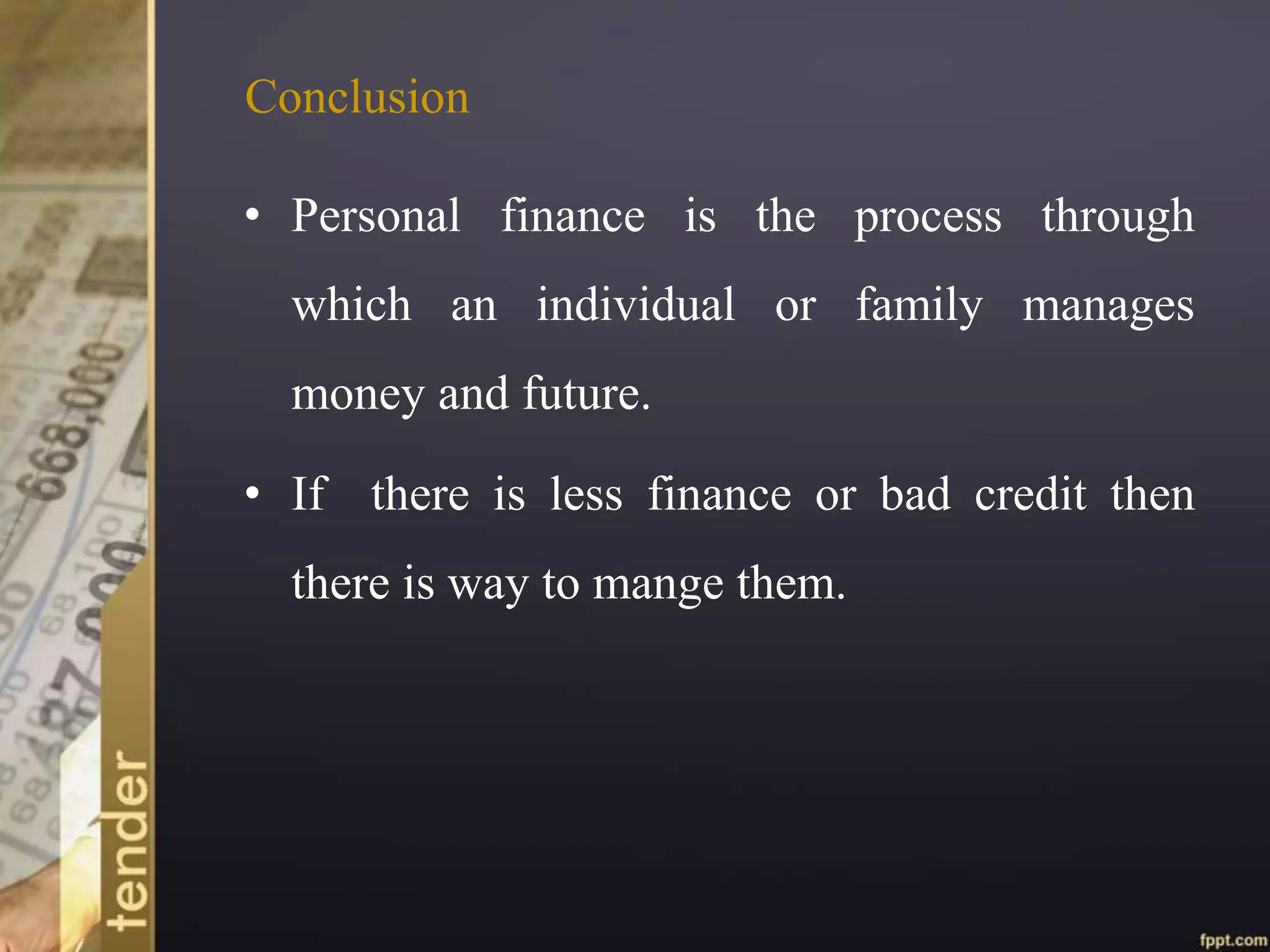 Personal financial management | PPTX