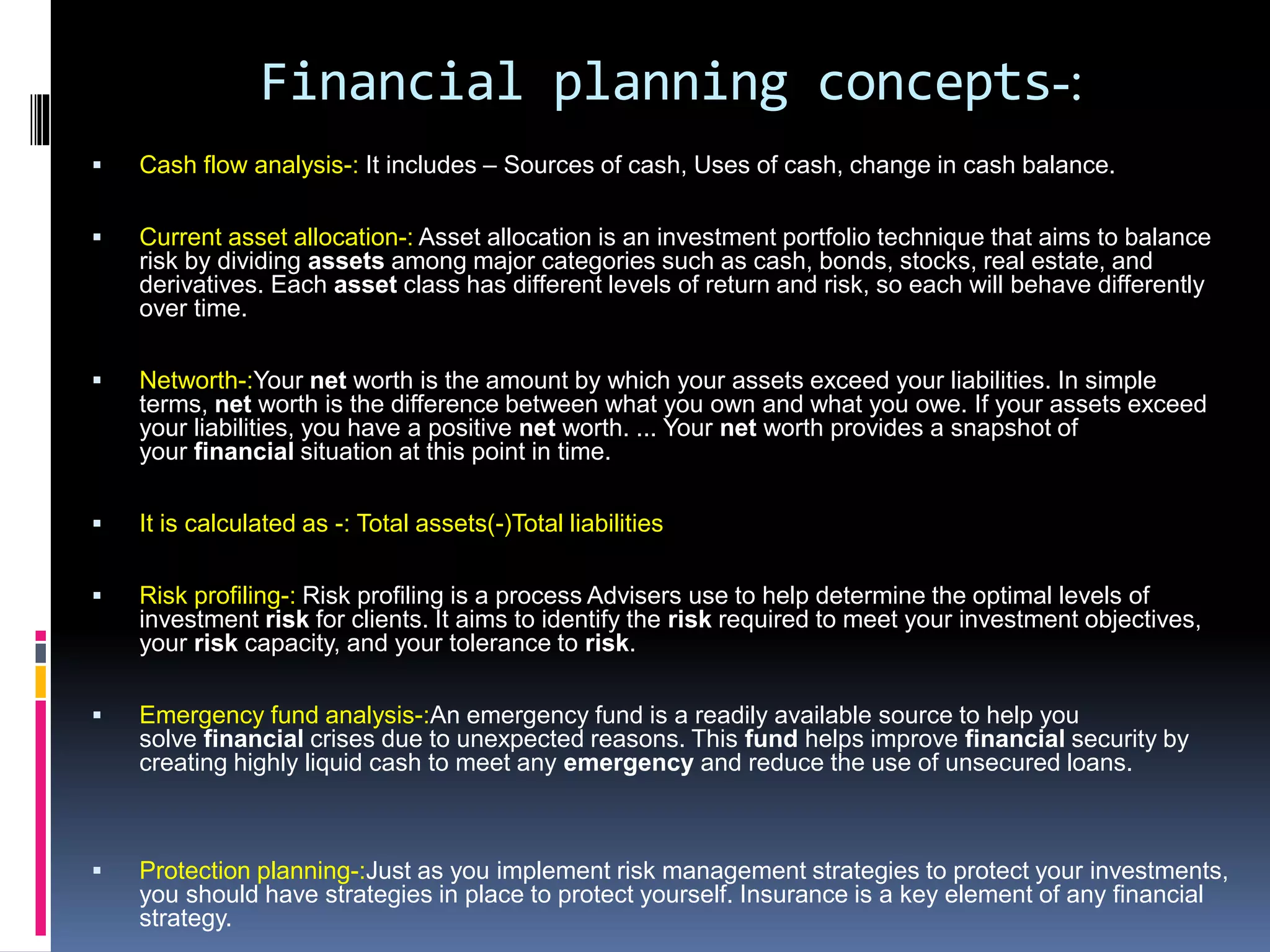 Personal financial planning | PPTX