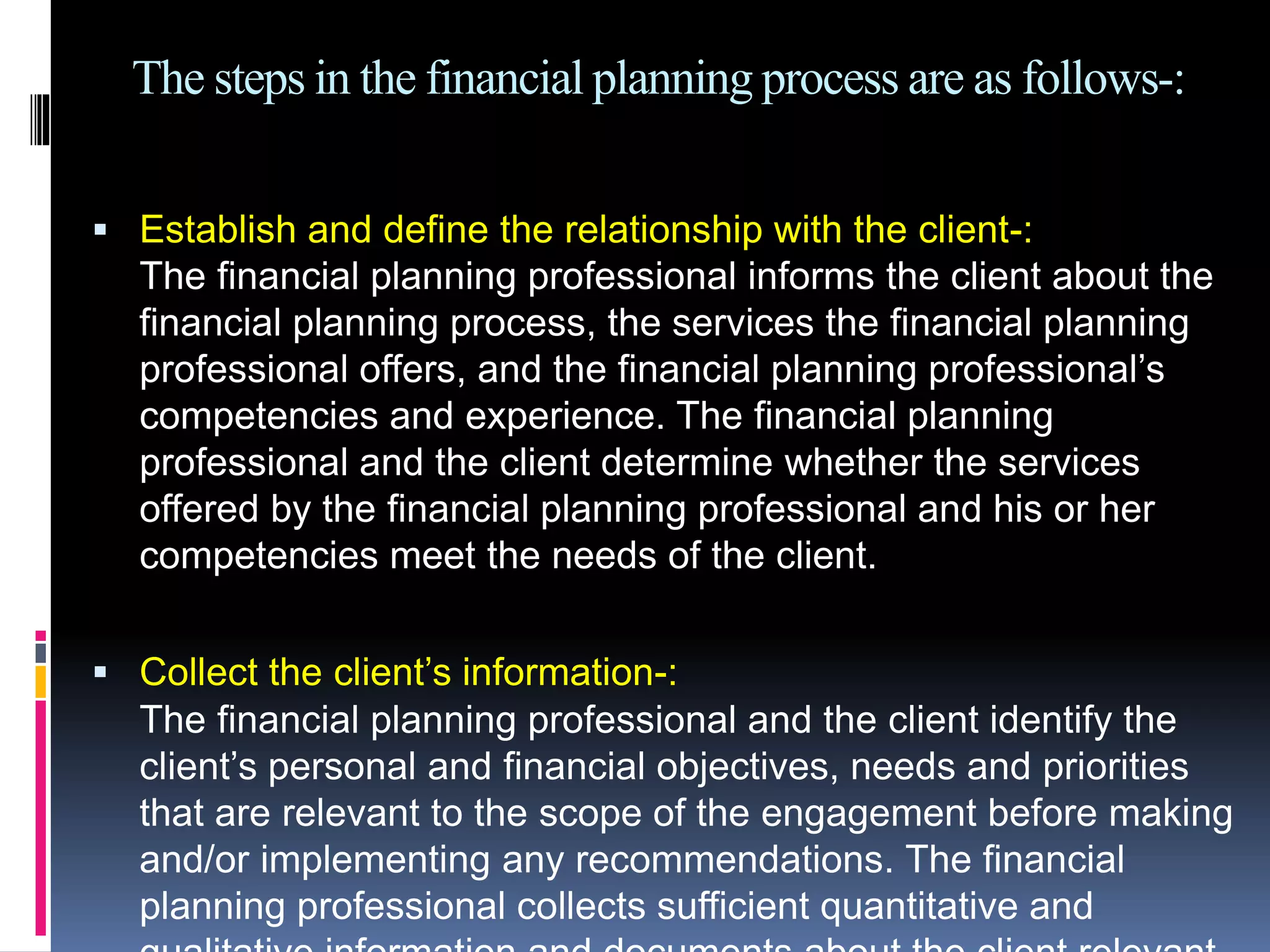 Personal financial planning | PPTX