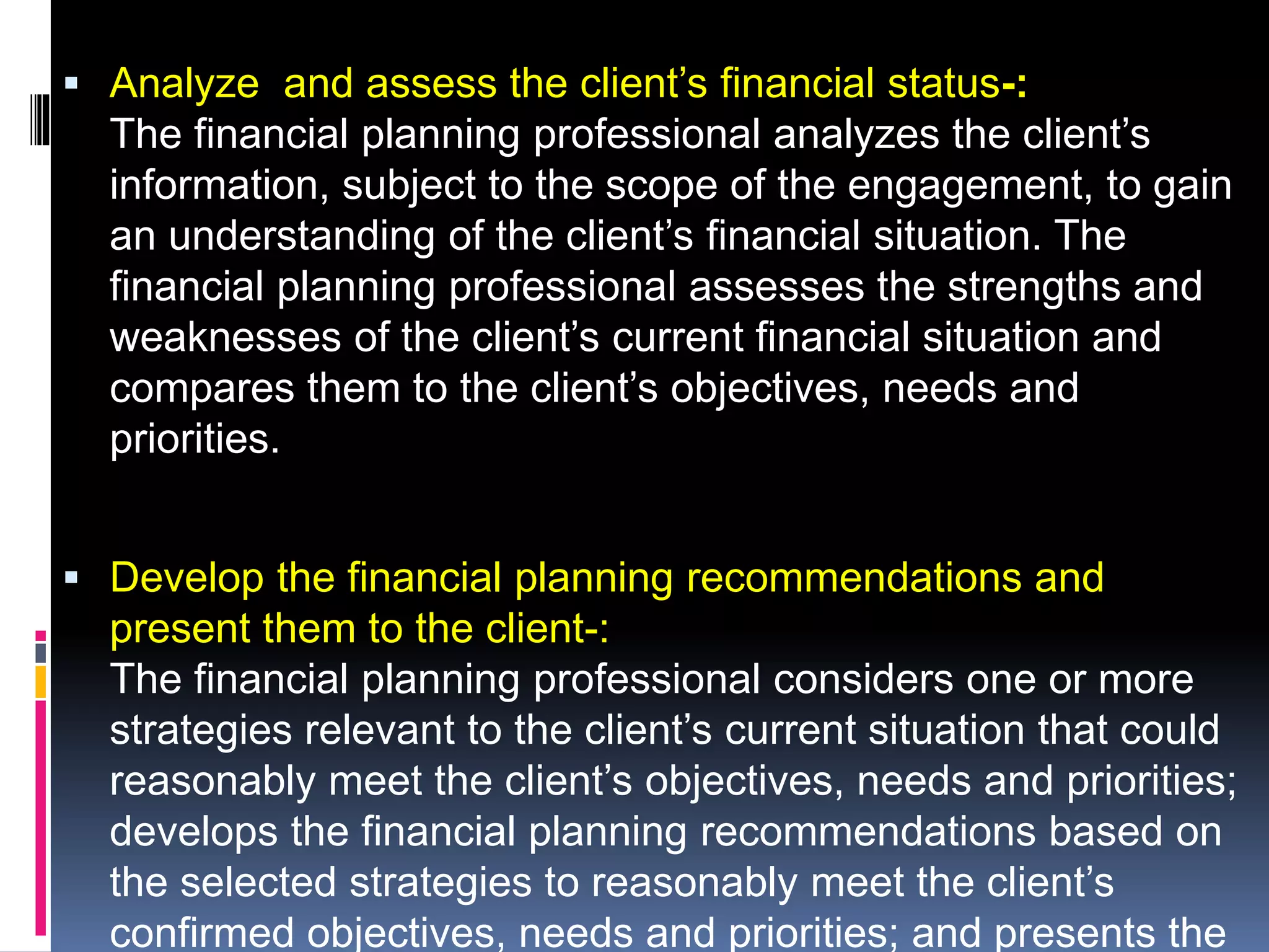 Personal financial planning | PPTX